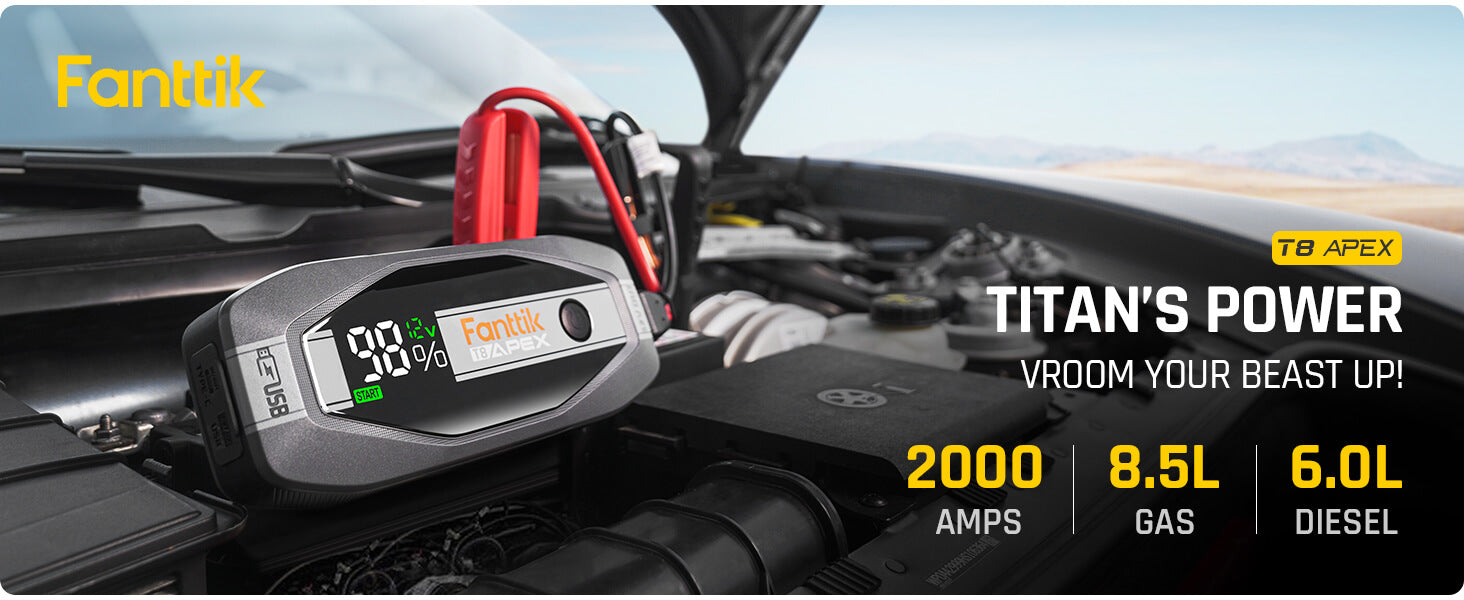 Fanttik Portable Jump Starters - Emergency Battery Boosters