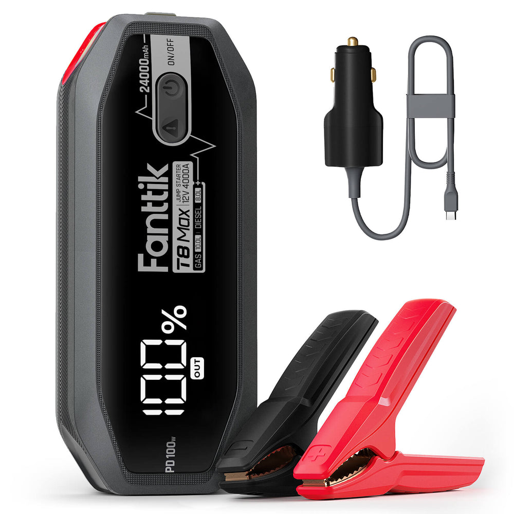 Fanttik T8 MAX 4000 Amp Jump Starter - Revive Your Car Battery