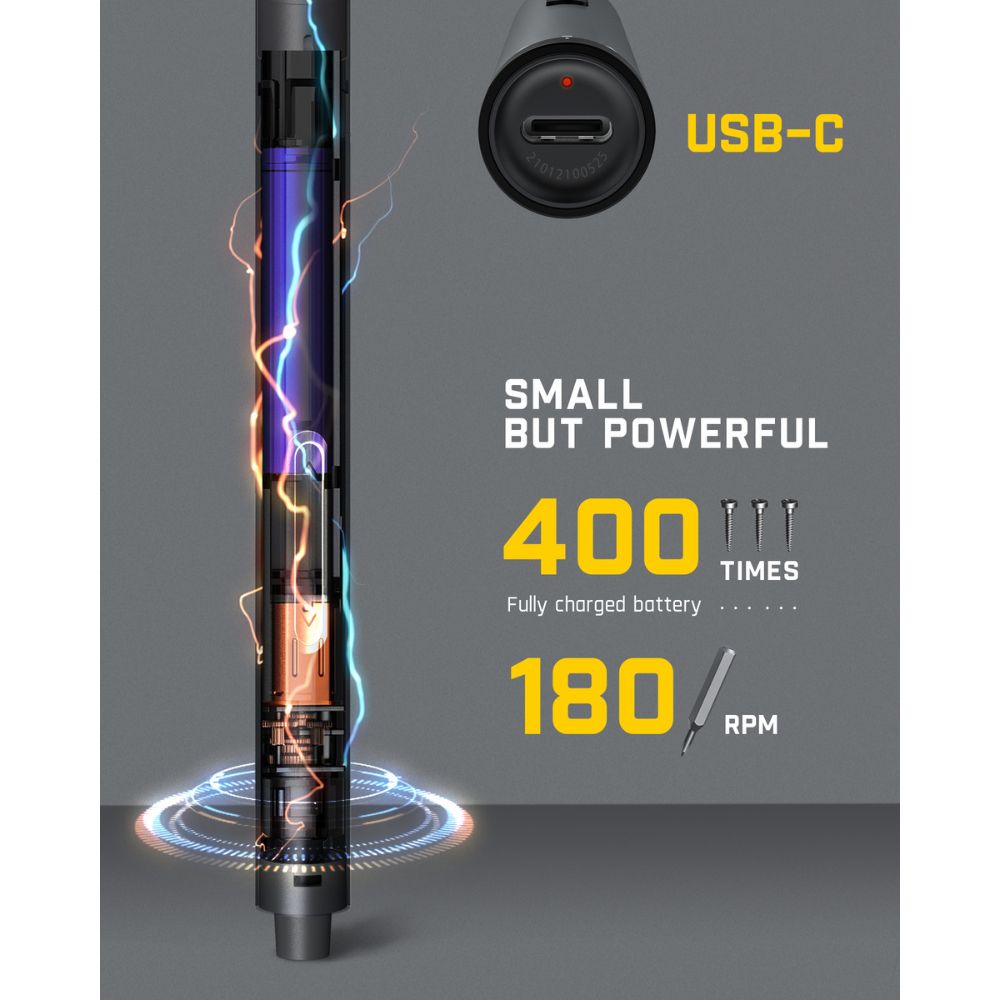 E1 PRO Mini Precision Electric Screwdriver, 24 Magnetic Bits, Fanttik