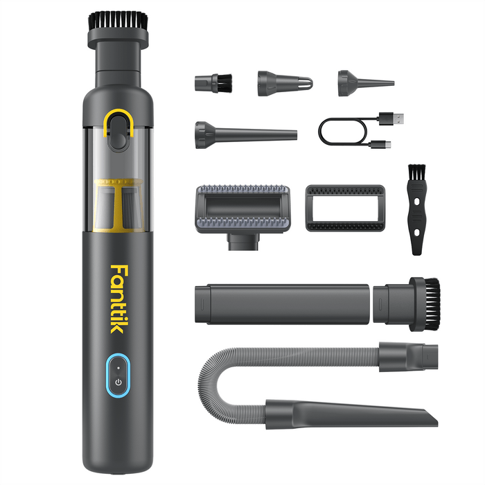 Fanttik Slim V8 Apex Car Vacuum - 4-in-1 Multifunctional Mini Vacuum