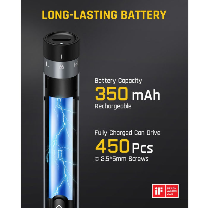 Fanttik E1 MAX Electric Screwdriver - 50 Magnetic Bits