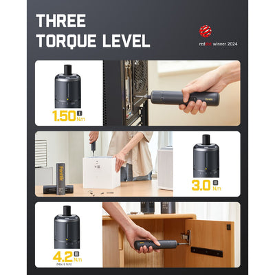 Fanttik S1 Pro Cordless Screwdriver Kit - 16 Bits, High-Tech Features