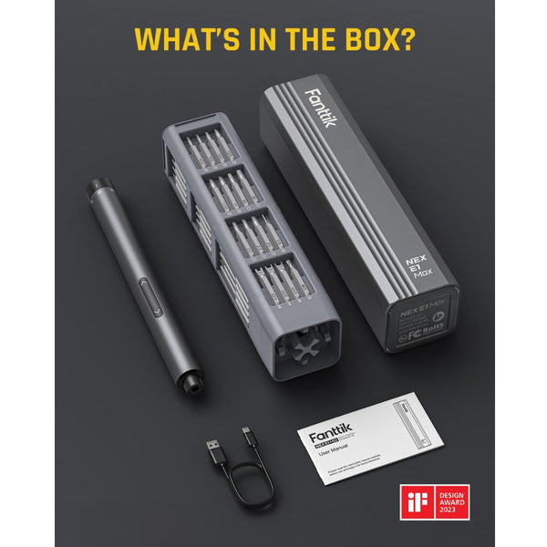 Fanttik E1 MAX Electric Screwdriver - 50 Magnetic Bits