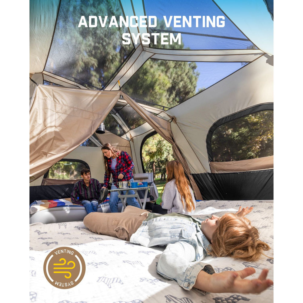 FanttikOutdoor Zeta C12 Pro Max 12 Person Camping Tent-Instant Tent