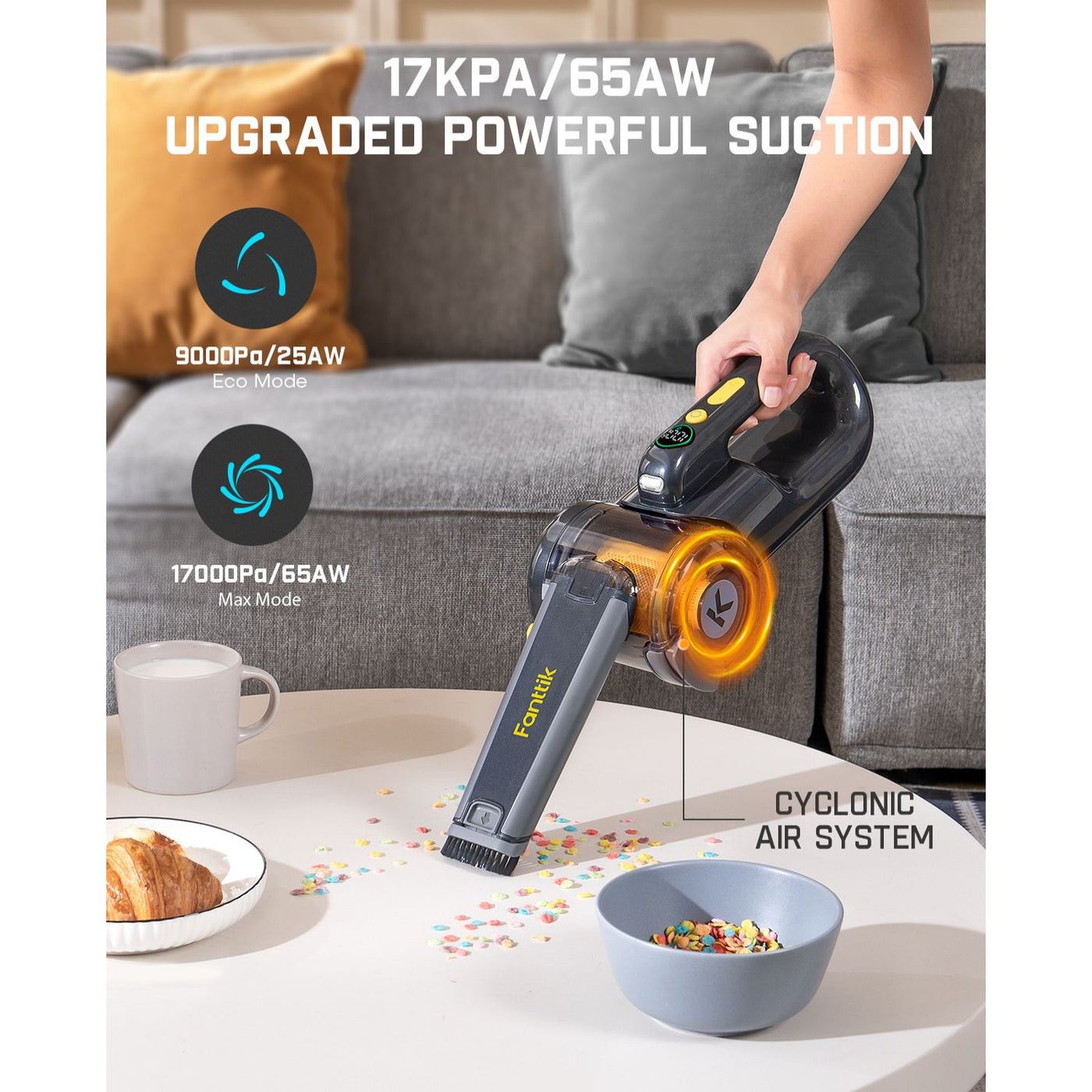 Fanttik Fold V10 Ultra Deluxe Handheld Vacuum - Powerful & Foldable