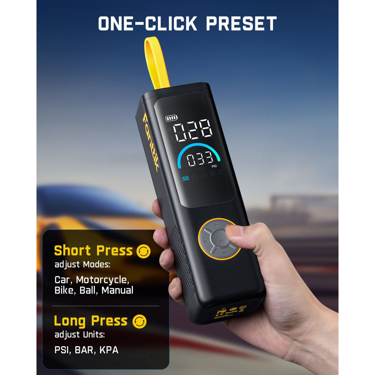 Fanttik X9 APEX Tire Inflator - More Powerful Performance