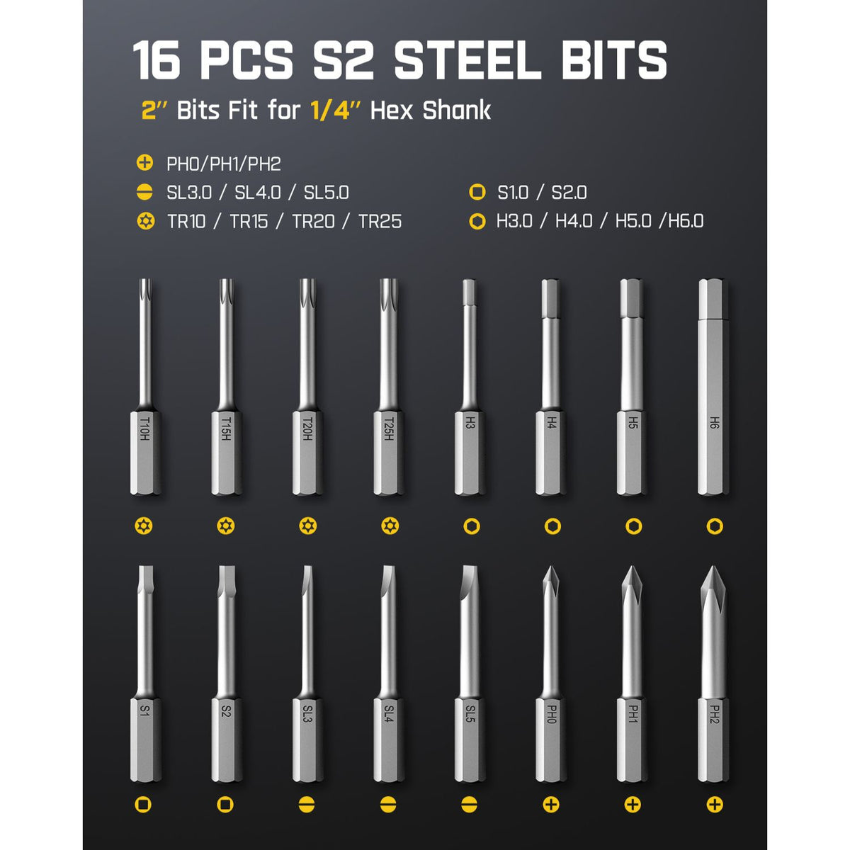 Fanttik S1 Pro Cordless Screwdriver Kit - 16 Bits, High-Tech Features