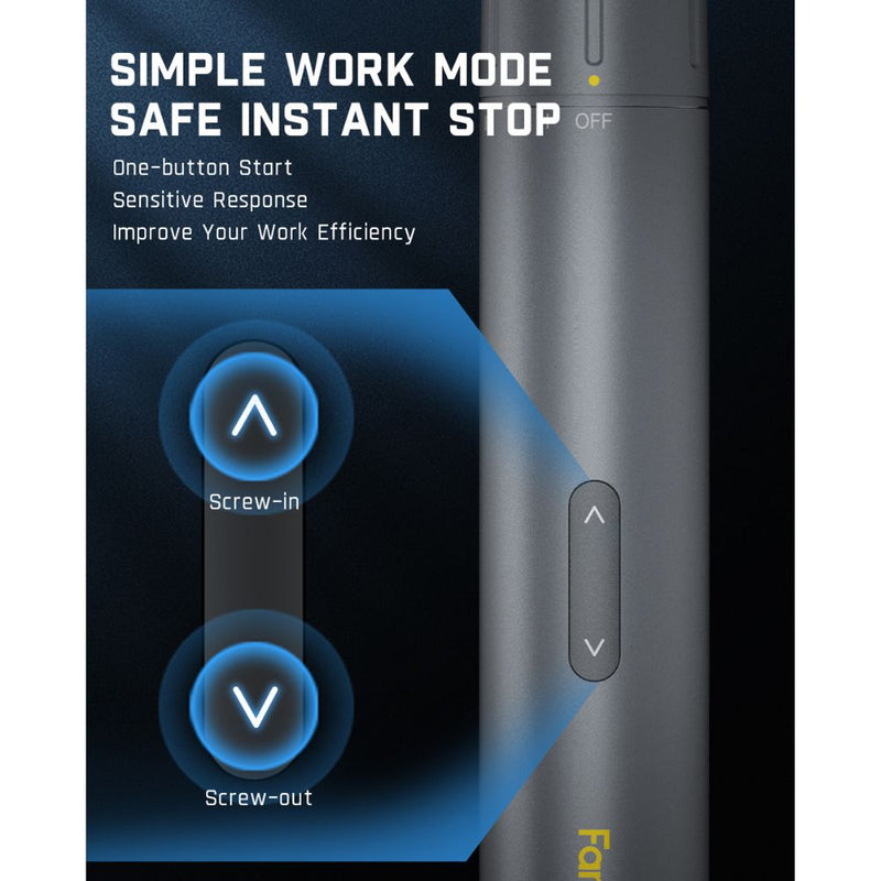 Fanttik S1 Pro Cordless Screwdriver Kit - 16 Bits, High-Tech Features