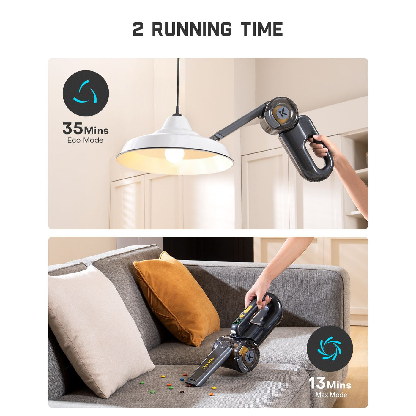 Fanttik Fold V10 Ultra Deluxe Handheld Vacuum - Powerful & Foldable