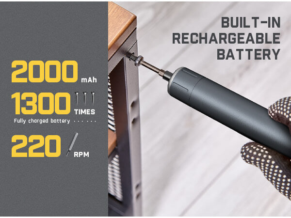 S1 Pro Cordless Screwdriver Kit, Screwdriver Set with 16 Bits, Fanttik